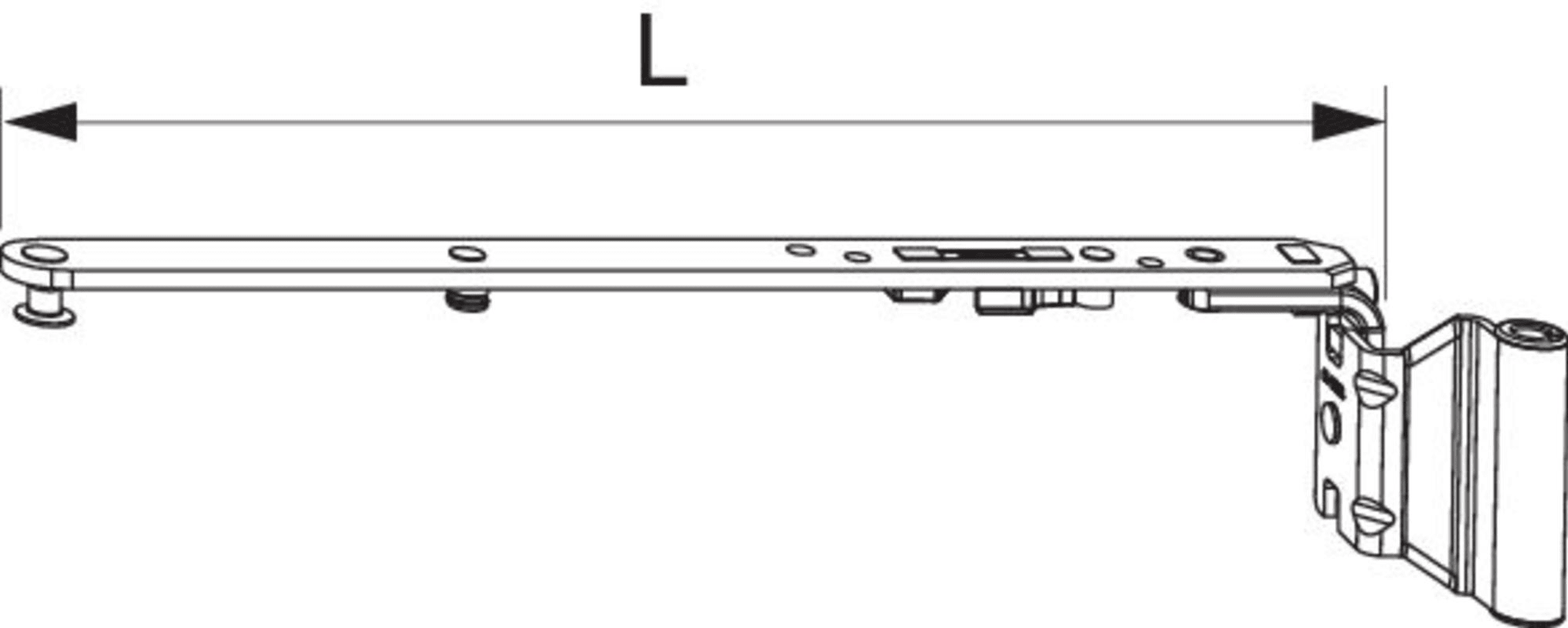 Maco MM Scherenarm DK links mit Sparlüftung